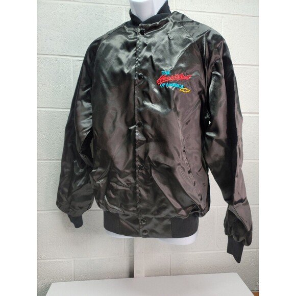 Westark | Jackets & Coats | West Ark Satin Bomber Jacket Medium Chevy ...